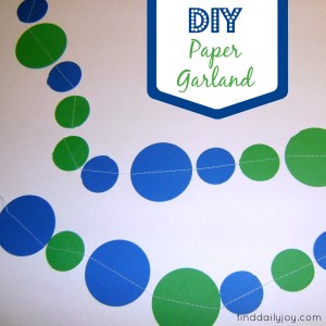 Paper Garland {Tutorial} | Find Daily Joy